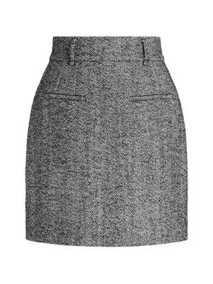 Dolce & Gabbana Wool Mini Skirt