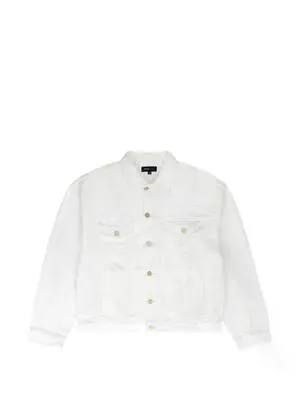 PURPLE BRAND Jacquard Denim Jacket - White