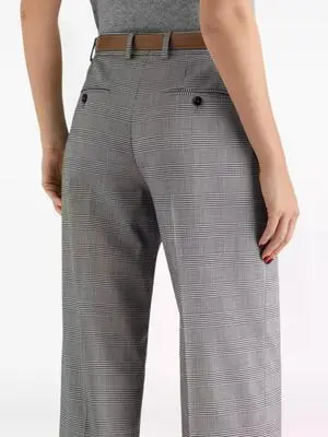 Dolce & Gabbana Glen Plaid Wool Trousers