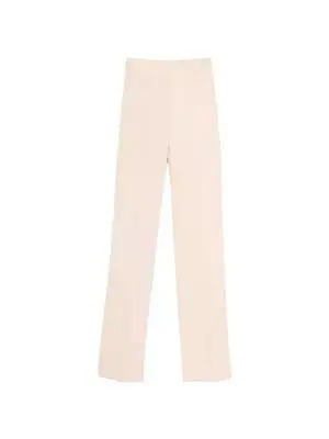 Elisabetta Franchi High-waisted Flared Trousers - Neutrals