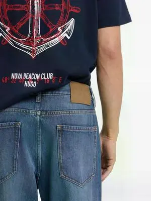 Hugo Tapered Leg Five-pocket Jeans - Blue