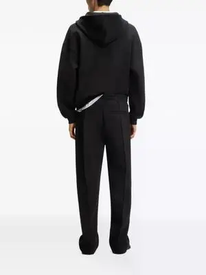Hugo Relaxed-fit Sweatpants In A Structured Cotton Blend