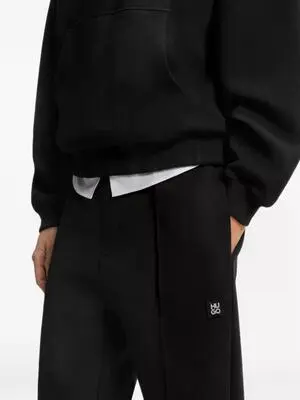 Hugo Relaxed-fit Sweatpants In A Structured Cotton Blend