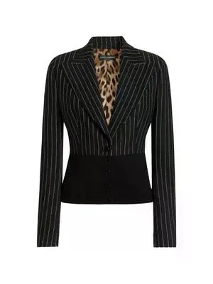 Dolce & Gabbana Turlington Pinstripe Wool Single-breasted Jacket