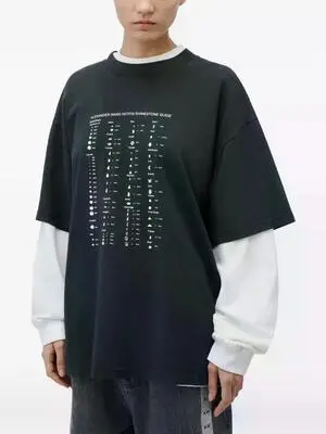 Alexander Wang Short-sleeve T-shirt With Hotfix Card Graphic