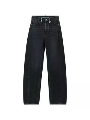 Alexander Wang Crystal Hotfix Logo Pocket Blow Up Jeans - Black