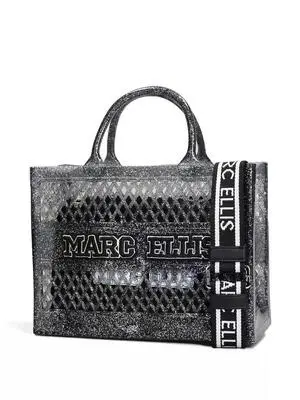 MARC ELLIS Glitter-effect Lattice Tote Bag