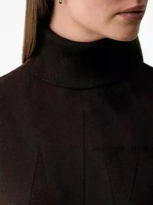 Armani Exchange Logo-intarsia Roll-neck Sweater