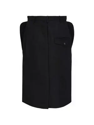 PUSHBUTTON Sculptural-hip Pencil Midi Skirt