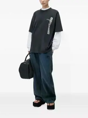 Alexander Wang Short-sleeve T-shirt With Flasher Graphic