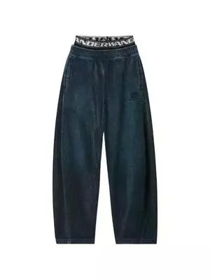 Alexander Wang Brushed Denim Sweatpants - Blue