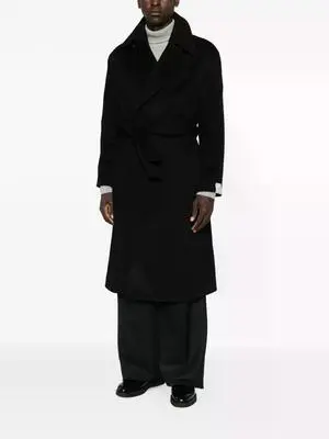 Caruso Belted Notch-lapels Coat