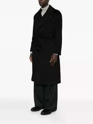 Caruso Belted Notch-lapels Coat