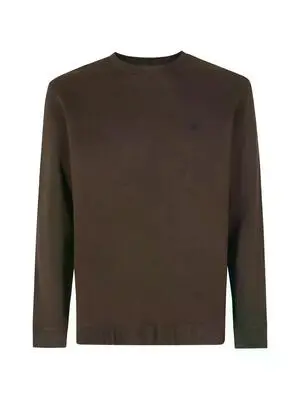 DONDUP Logo-patch Long-sleeve Sweater