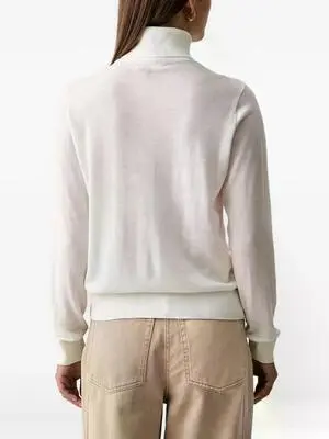 Armani Exchange Logo-embroidered Roll-neck Sweater