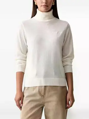 Armani Exchange Logo-embroidered Roll-neck Sweater