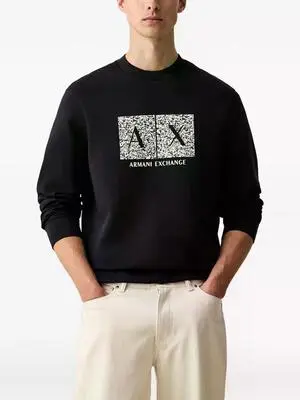 Armani Exchange Logo-print Sweatshirt - Black
