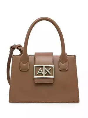 Armani Exchange Logo-plaque Top-handle Tote Bag - Brown