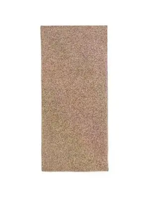Soft Goat Marled Knitted Scarf - Brown