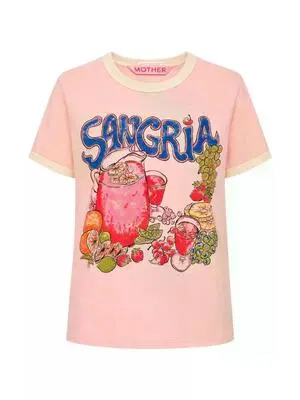 MOTHER Lil Goodie Ringer Crew Neck T-shirt