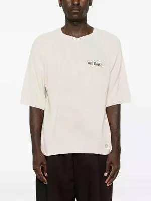 RETERNITY Logo-print Raglan-sleeve Sweater