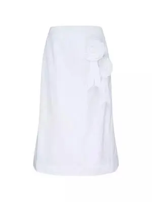 Simone Rocha Rosette-embellished A-line Midi Skirt