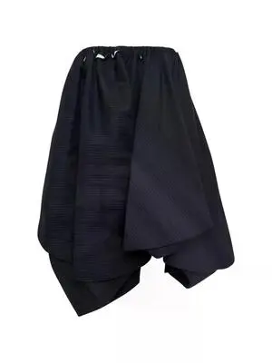 TAO Gathered Waist Pinstripe Midi Skirt