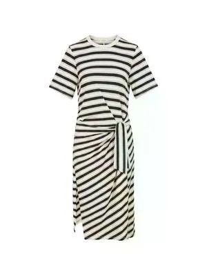 Rag & Bone Striped Tie-waist Midi Dress