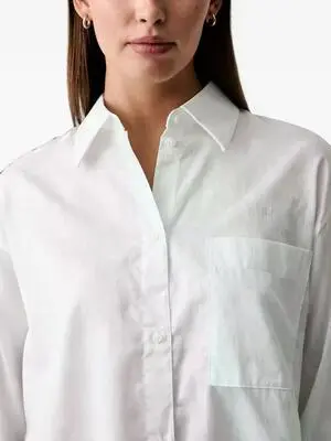 Armani Exchange Logo-jacquard Chest-pocket Shirt