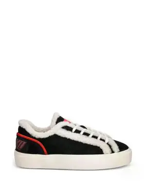Inuikii Suede Shearling-trim Sneakers