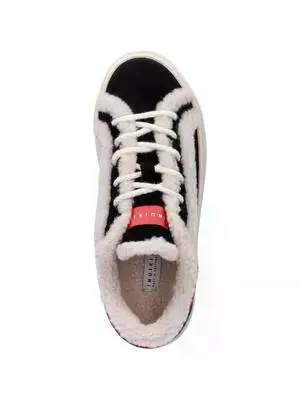 Inuikii Suede Shearling-trim Sneakers