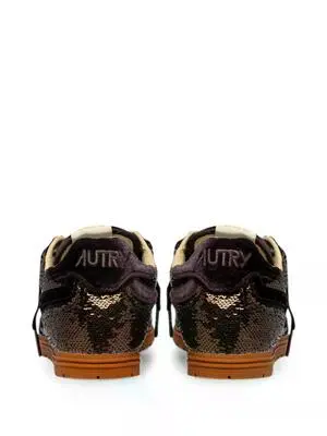 AUTRY Windspin Low Sequin-embellished Velvet Sneakers