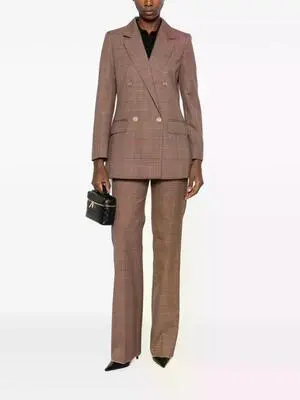 Max Mara Prince Of Wales Check Double-breasted Jacket