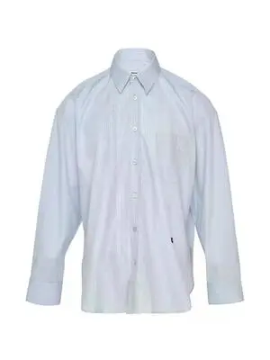 WOOYOUNGMI Vertical-stripe Chest-pocket Shirt - White