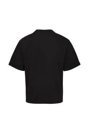 We11Done Logo-patch Pin-tucked T-shirt