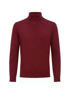 FRANZESE COLLECTION Ribbed-knit Turtleneck Sweater - Red