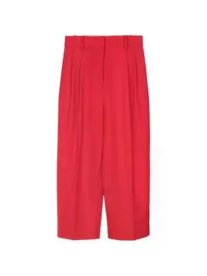Elisabetta Franchi Pleated Wide-leg Trousers