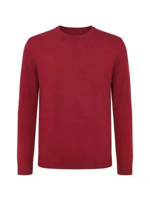 FRANZESE COLLECTION Stefano De Martino Ribbed Crew Neck Pullover - Red