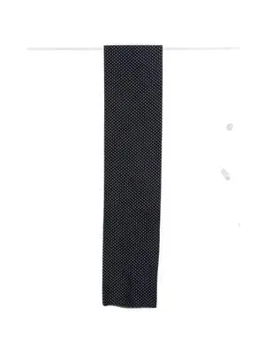 CENERE GB Poppy Dona Polka-dot Frayed Scarf - Blue