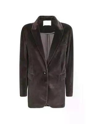 CIRCOLO 1901 Velvet Single-breasted Blazer