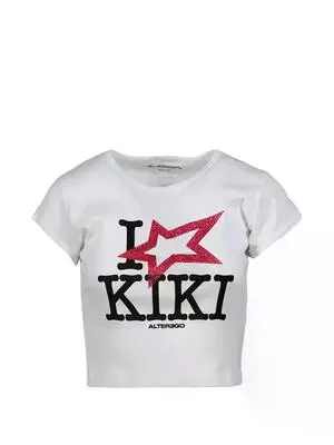 ALTER EGO Lisa Logo-print Cropped T-shirt