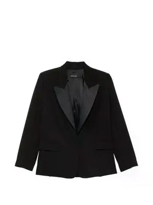 Federica Tosi Peak-lapel Blazer - Black