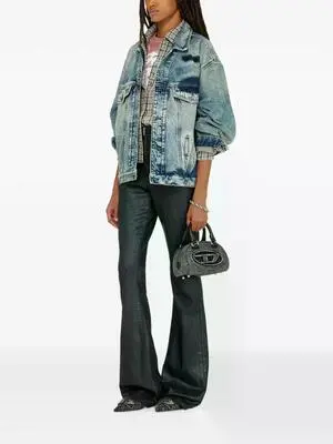 DIESEL® 1973 D-partt Coated High Waist Bootcut Jeans