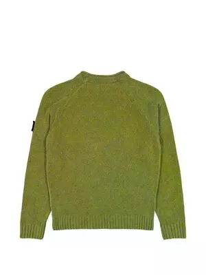 Stone Island Mouliné Cotton Chenille Crewneck Jumper - Green
