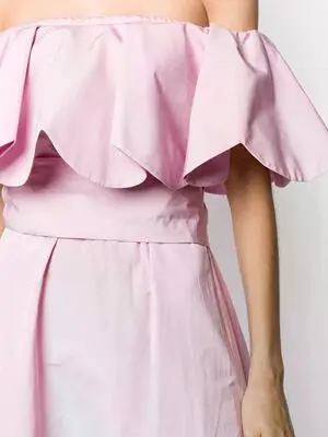 Valentino Garavani Ruffled Off-the-shoulder Gown