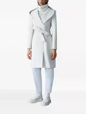 Mackage Shia-slb Belted Hooded Coat - White