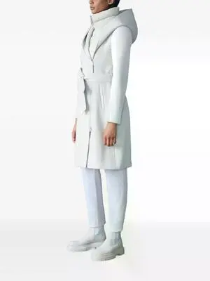 Mackage Shia-slb Belted Hooded Coat - White