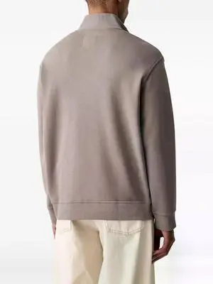 Armani Exchange Logo-embroidered Quarter-zip Sweatshirt