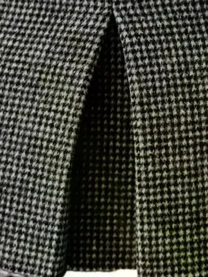 ERMANNO FIRENZE Houndstooth Pattern Pleated Mini Skirt