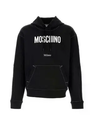 Moschino Contrast-stitch Logo-print Hoodie